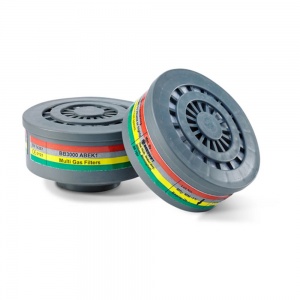 Face respirator half mask with replaceable ABEK1 filters - redoakdirect.com