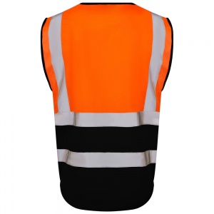 High visibility superior zipped vests - redoakdirect.com