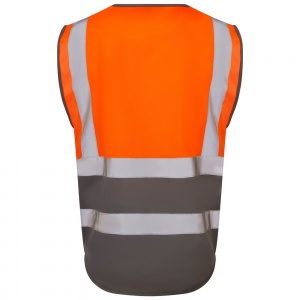 High visibility superior zipped vests - redoakdirect.com