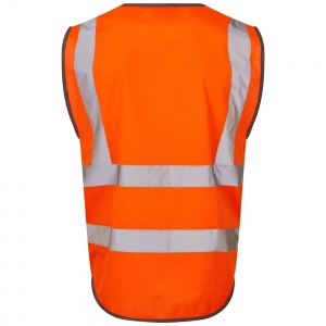 High visibility superior zipped vests - redoakdirect.com