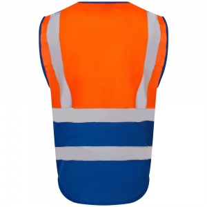 High visibility superior zipped vests - redoakdirect.com
