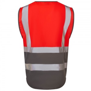 High visibility superior zipped vests - redoakdirect.com