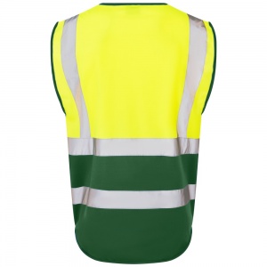 High visibility superior zipped vests - redoakdirect.com