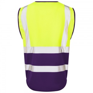 High visibility superior zipped vests - redoakdirect.com