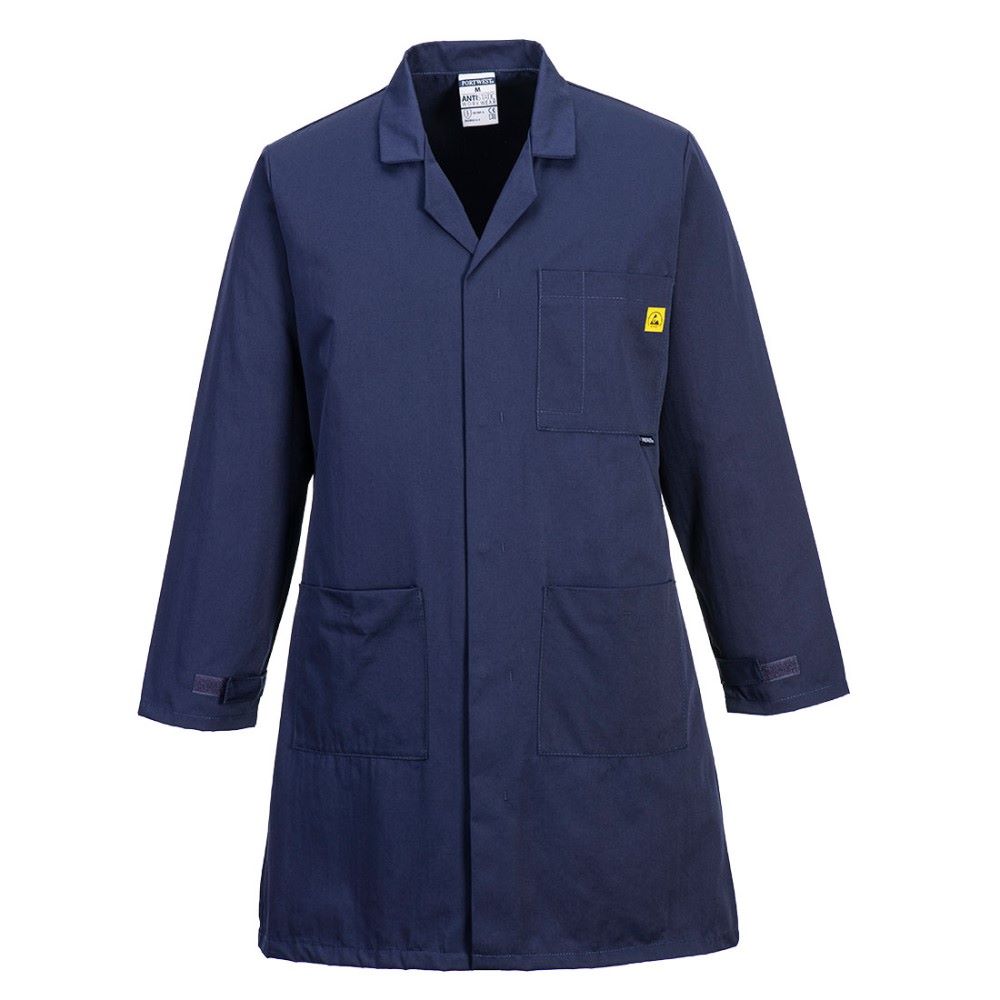 Portwest AS10 Anti-Static ESD Lab Coat - redoakdirect.com
