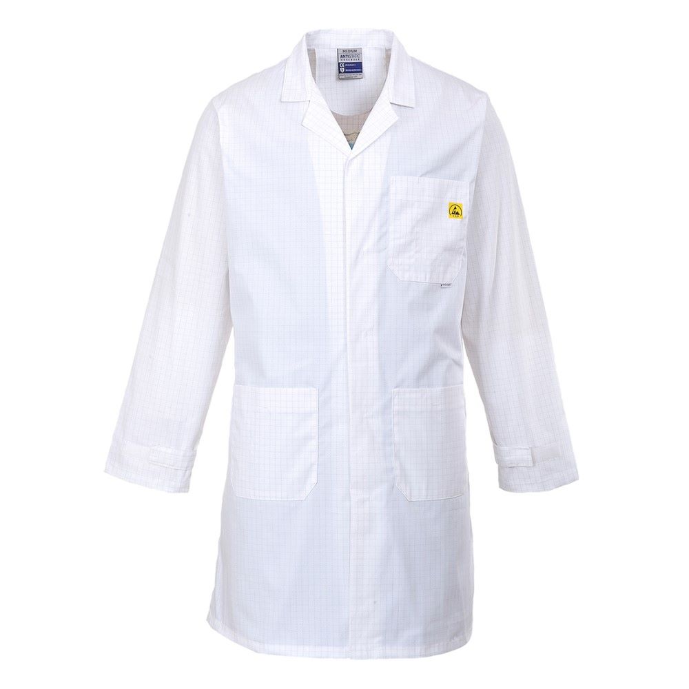 Portwest AS10 Anti-Static ESD Lab Coat - redoakdirect.com