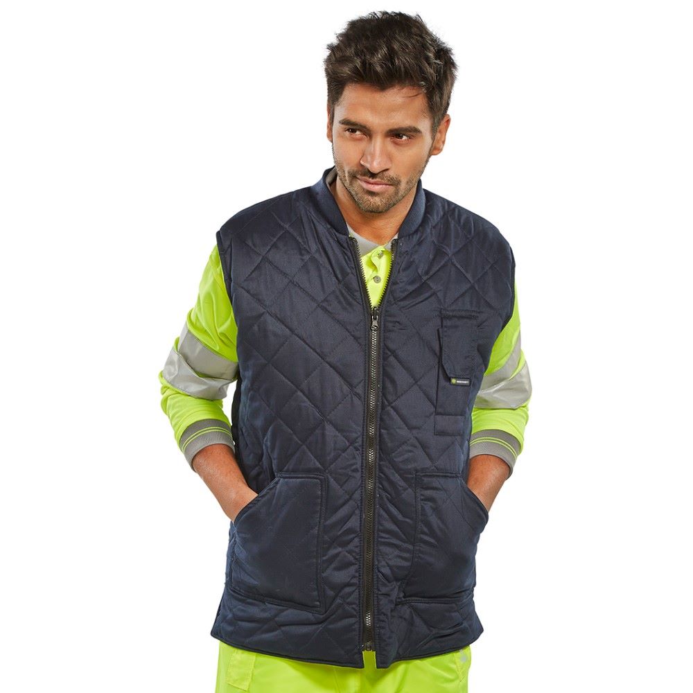 High Visibility Yellow Reversible Bodywarmer - redoakdirect.com