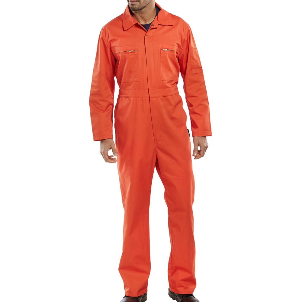Super Click Poly Cotton Boiler Suit Coverall - redoakdirect.com