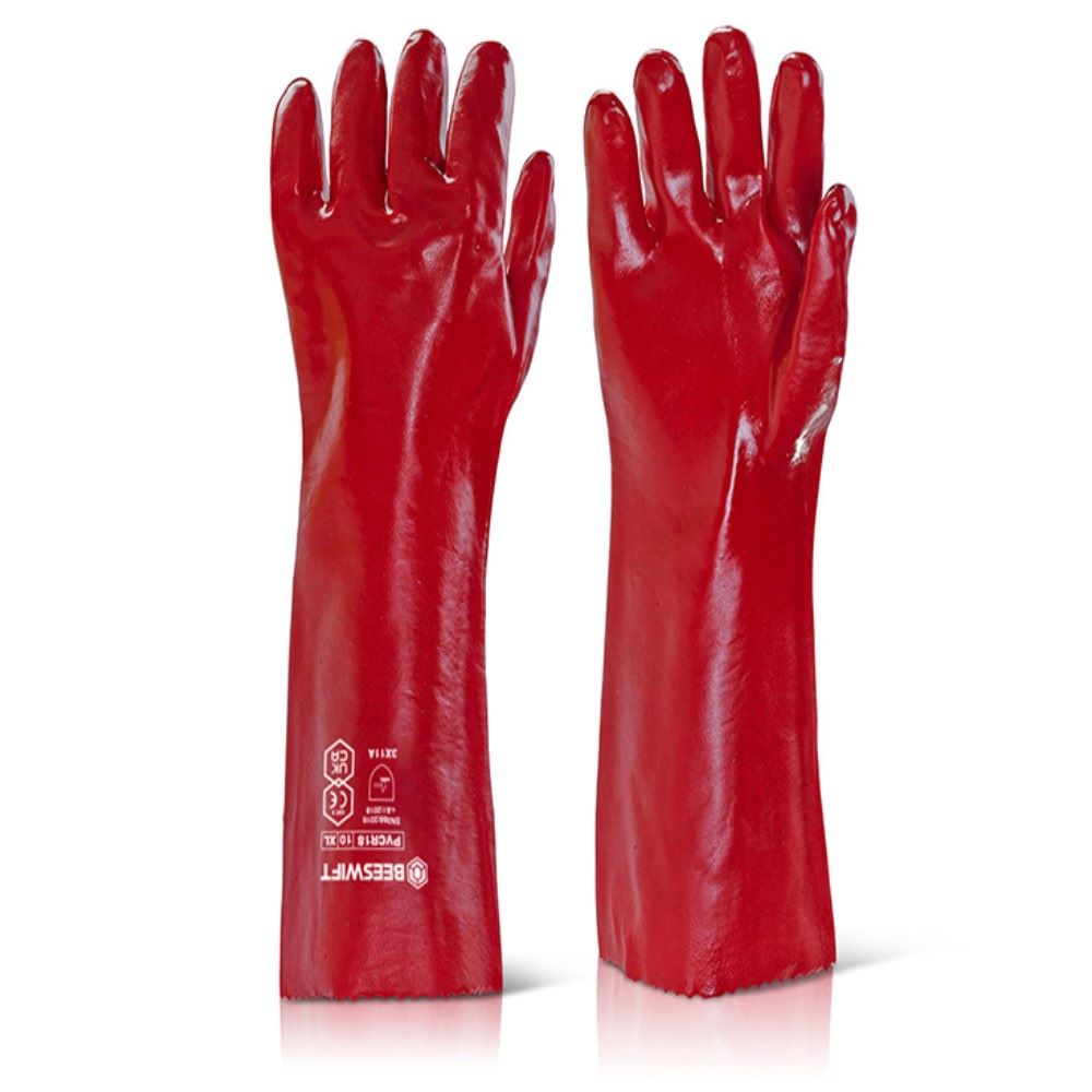 Red 18" PVC Gauntlet - redoakdirect.com