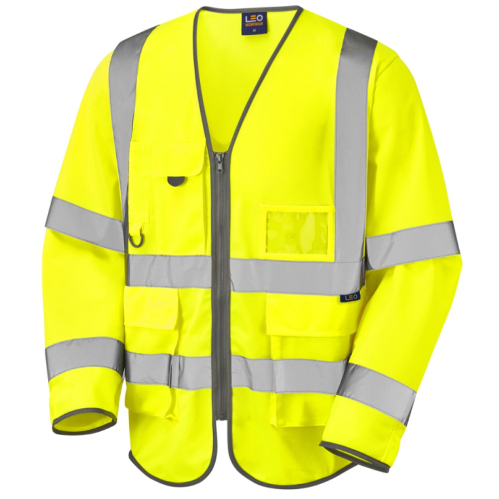 LEO WRAFTON S12 SLEEVED SUPERIOR YELLOW HI-VIS - redoakdirect.com