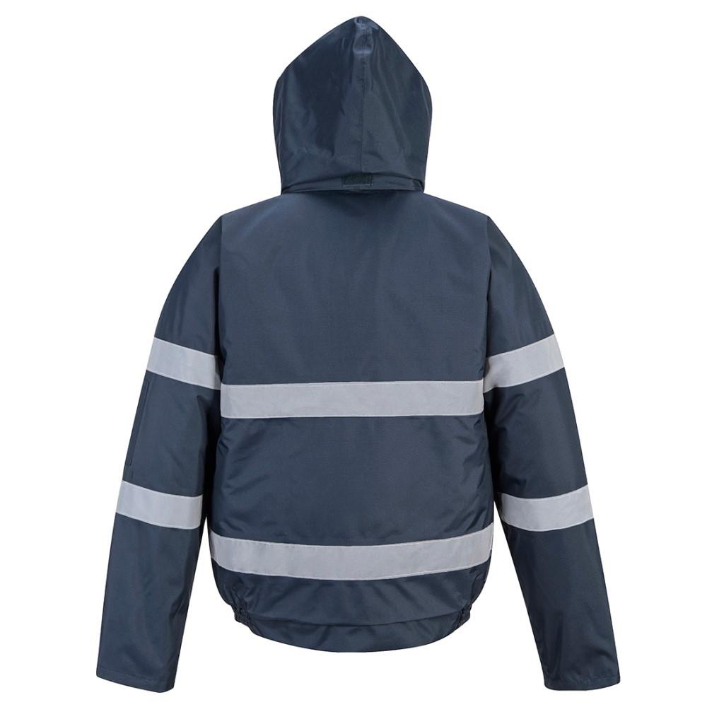 High Visibility Black Or Navy Blue Waterproof Security Bomber Jacket ...