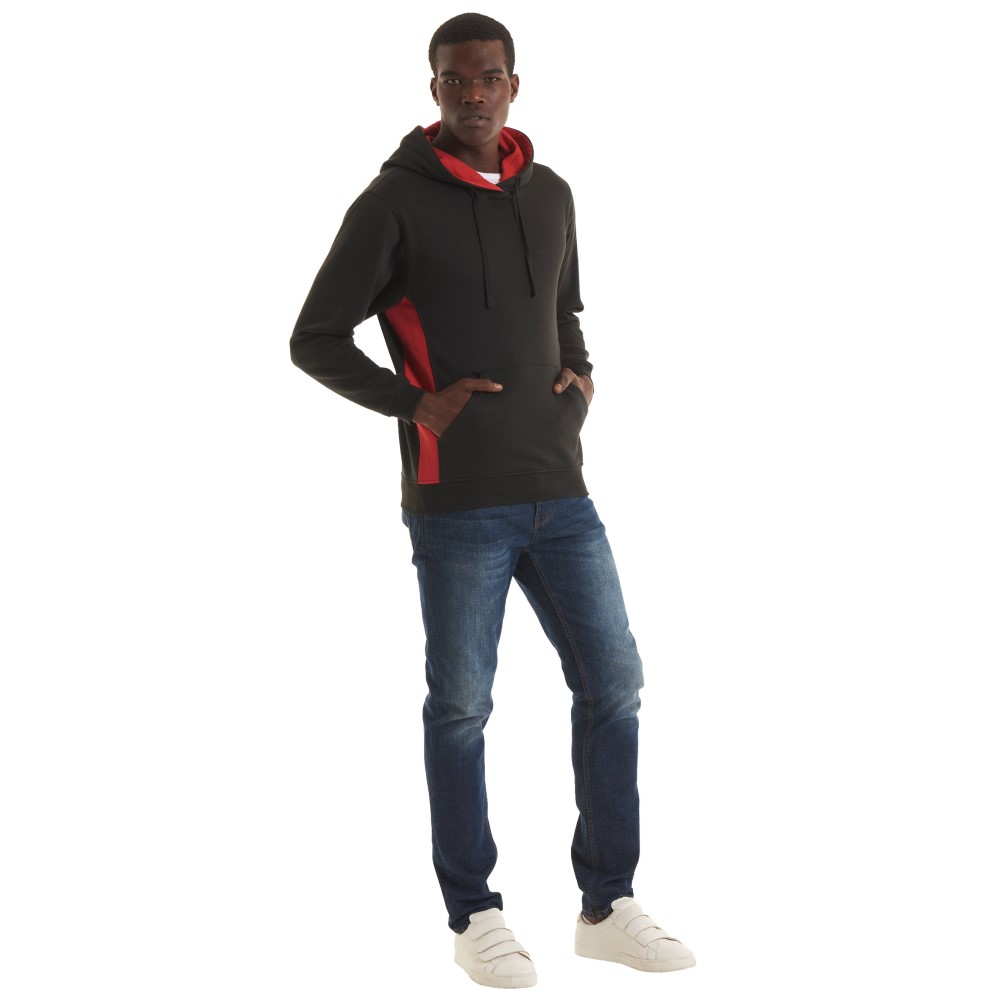 Premium Unisex Two Tone Uneek Hooded Sweatshirt In 5 Colours UC517 ...