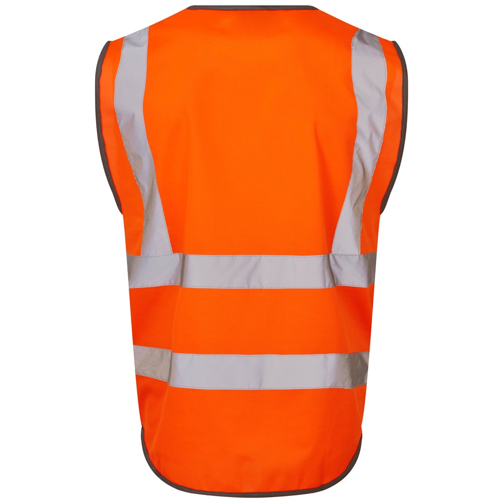 Orange Leo Lynton W11 Superior Hi-Vis Vest - redoakdirect.com