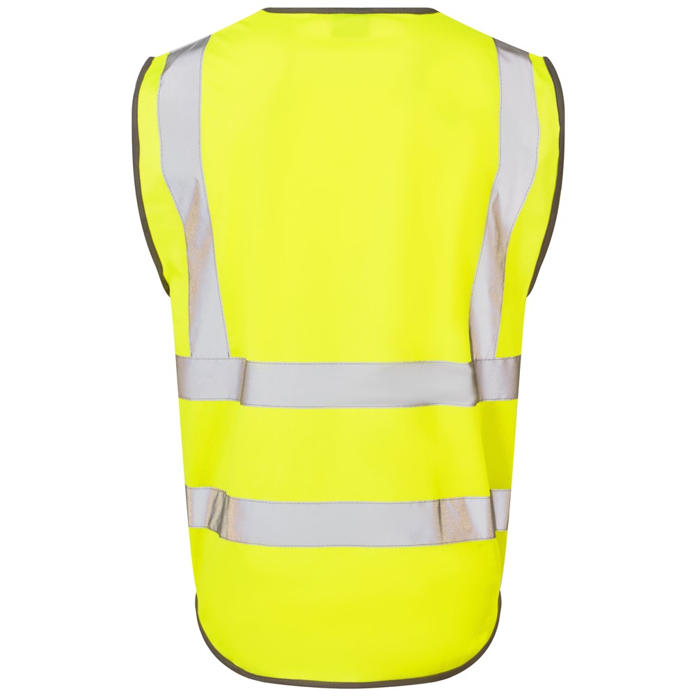 Yellow Leo Lynton W11 Superior Hi-Vis Vest - redoakdirect.com