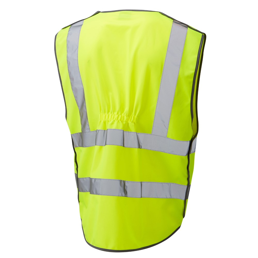 Yellow Leo Lynton W22 Superior Hi-Vis Vest - redoakdirect.com